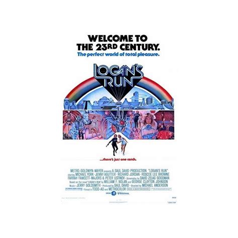 Logan Run Michael York Jenny Agutter Movie Film Poster