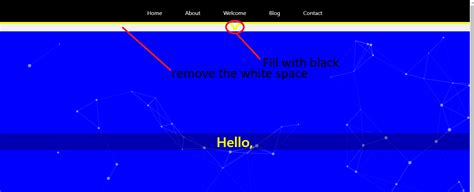 html filling div element with the background color and removing space