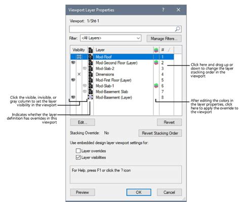 Changing The Layer Properties Of Sheet Layer Or Design Layer Viewports