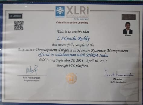 sripathi reddy mba hr edp hrm xlri jamshedpur on linkedin happy and