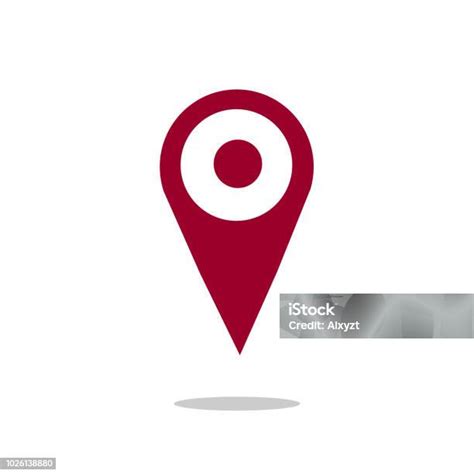 평면 디자인 지도 핀 레드 스타일 현대 아이콘 포인터 레이블 최소한의 벡터 기호 마커 표시 주식 벡터 일러스트 레이 션 개념에 대한 스톡 벡터 아트 및 기타 이미지 Istock