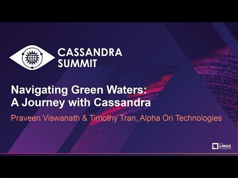 Free Video Navigating Green Waters A Journey With Cassandra In Maritime Iot From Linux