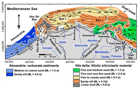 geographies free full text the modern nile delta continental shelf