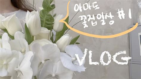 Vlog 아마도 꽃집브이로그 일상 플로리스트 부케만들기 Youtube