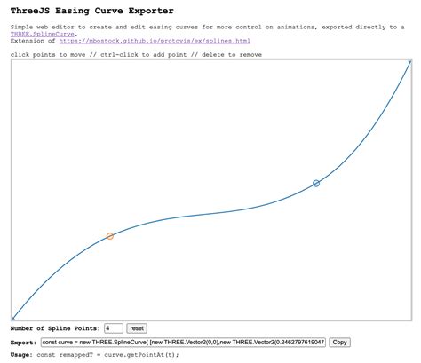 web spline editor export to three splinecurve resources three js forum