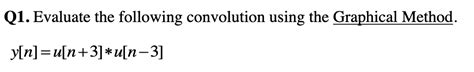 solved q1 ﻿evaluate the following convolution using the