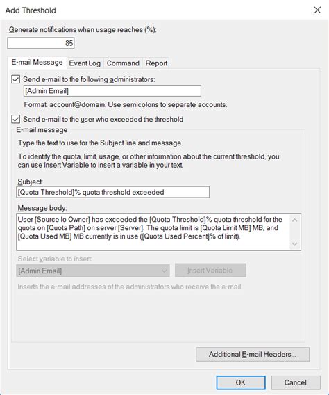 Configure Quotas With File Server Resource Manager FSRM