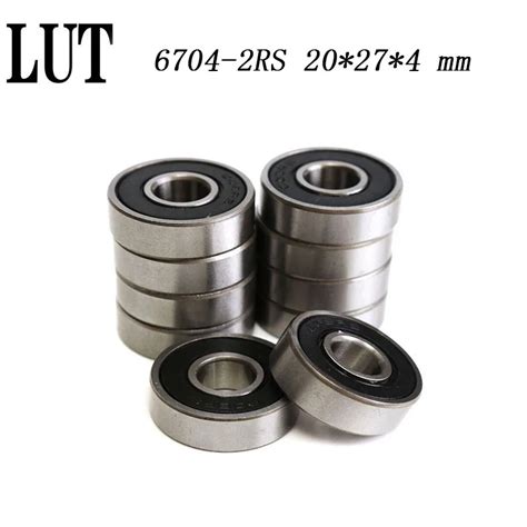 2PCS High quality ABEC 5 6704 2RS 6704RS 6704 2RS 6704 RS 20x27X4 mm ...