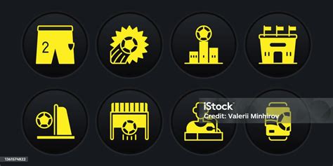 볼 경기장 선수 기자 회견 스포츠 우승자 연단 축구 축구 맥주 캔 및 아이콘 을 재생하기위한 반바지와 축구 목표를 설정합니다 벡터 가죽에 대한 스톡 벡터 아트 및 기타