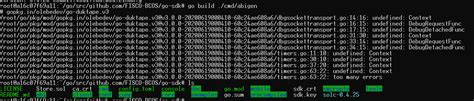 master FISCO BCOS v 分支 编译生成abigen工具 go duktape v undefined ContextDebugRequestFunc 等多个值