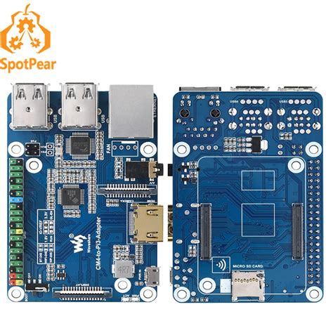 Raspberry Pi Cm4 To 3b 4b Adapter Expansion Board Compute Module 4 Io Board Compatible With 