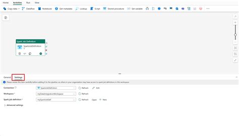 Spark Job Definition Activity Microsoft Fabric Microsoft Learn