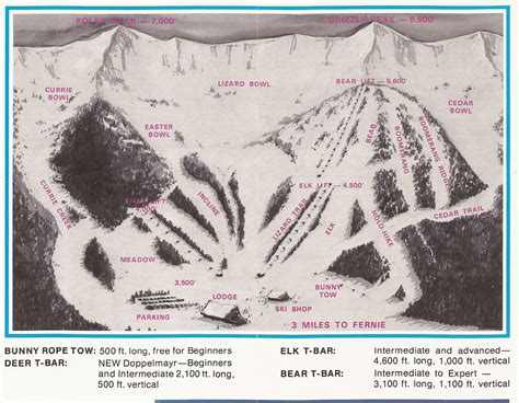 Fernie Ski Trail Map Trail Map Ltgcj