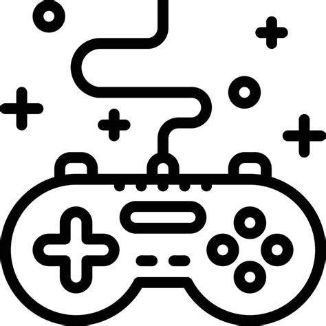Gamepad Game Controller Play Entertainment Outline Icon 14356268 Vector Art At Vecteezy