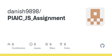 Github Danish9898piaicjsassignment