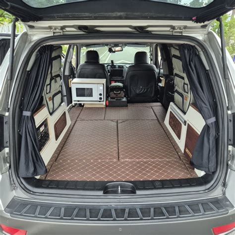 역시 넓다 모하비 모하비 세미캠핑카 스텔스 차박 가능 전기장치 매립 무시동히터설치 윈도우백 설치 3중 고하중 레일형 전자렌지설치 모하비 차박 캠핑카 튜닝완료