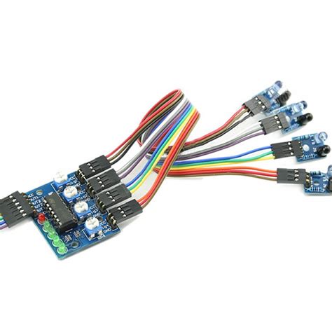 Channel Tracing Tracking Sensor Module Smart Car Black White Line Detection Free Shipping