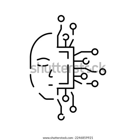 Deep Learning Ai Linear Icon Neural Stock Vector Royalty Free 2246859921 Shutterstock