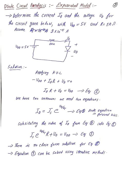 SOLUTION Diode Current Analysis With Examples Complete Notes Studypool