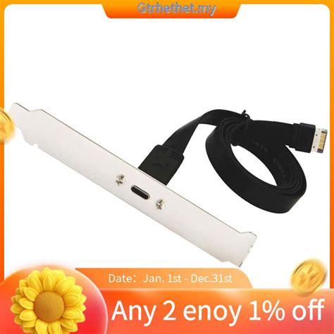 Usb 3 1 Type C Front Panel Header Extension Cable Type E To Usb 3 1 Type C Cable Internal