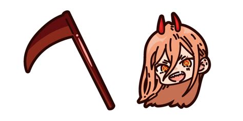 Chibi Chainsaw Man Power And Blood Scythe курсор пак Custom Cursor