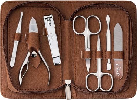 Manicure Pedicure Set Delig RVS Nagel Set Glazen Nagelvijl Nagelschaar Bol