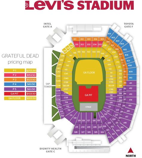 Levi Stadium Concert Seating Chart