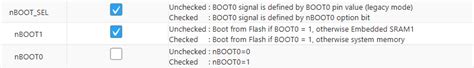 Solved How To Modify Boot Configuration Bits Stm32g030 Stmicroelectronics Community