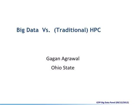 Ppt Big Data Vs Traditional Hpc Powerpoint Presentation Free