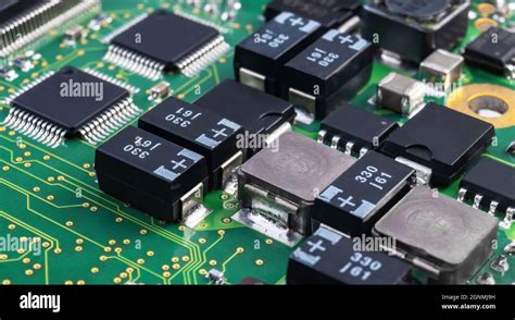 Electronic Circuit Board With Passive And Active Circuit Components And