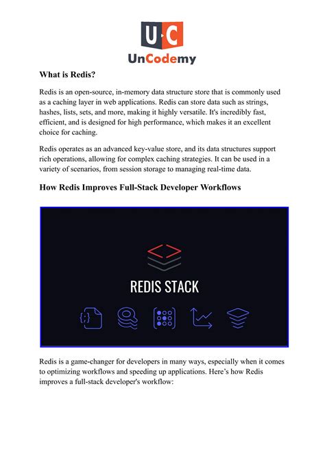 What Is Caching And How Does Redis Improve Full Stack Developer Workflowspdf