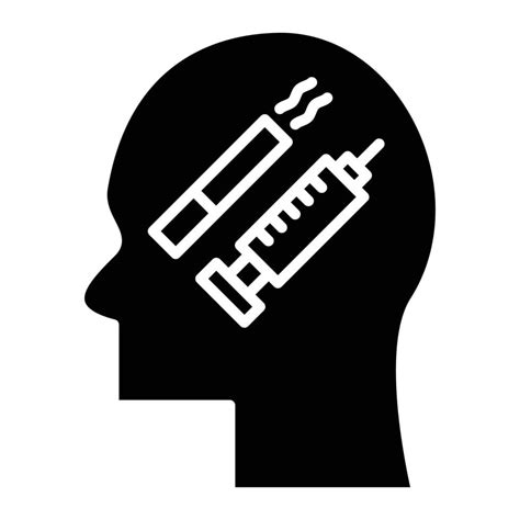 Addiction Glyph Icon 6490364 Vector Art At Vecteezy