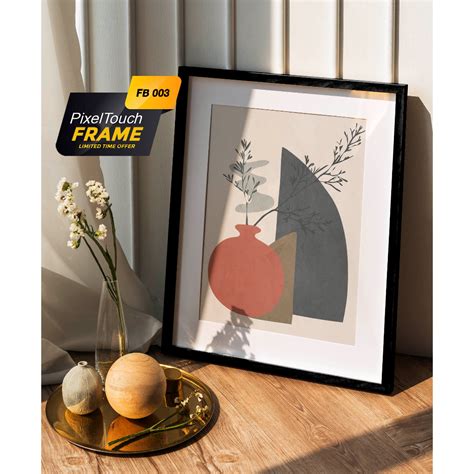 Frame Home Decor Dining Poster Earth Tone Modern Classic Style Hiasan