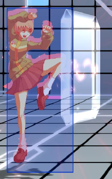 File BBTAG Chie RA1 Hitbox Png Dustloop Wiki