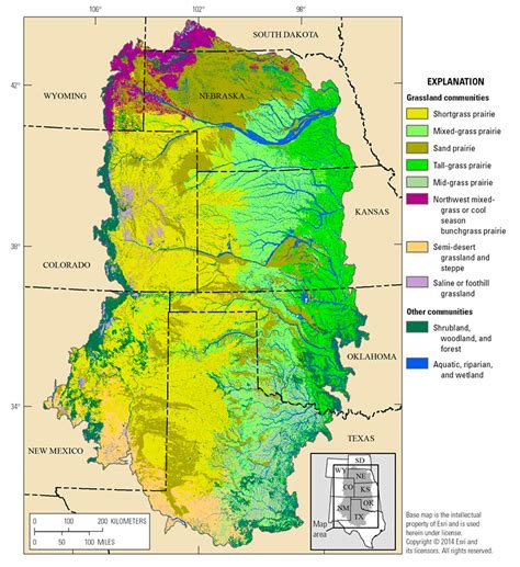 Prairie Grassland Biome Map