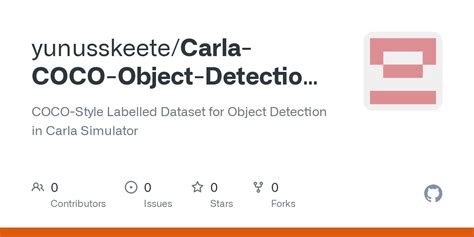 Github Yunusskeetecarla Coco Object Detection Dataset Coco Style