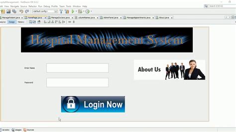 Hospital Management System Project On Java Netbeans Youtube
