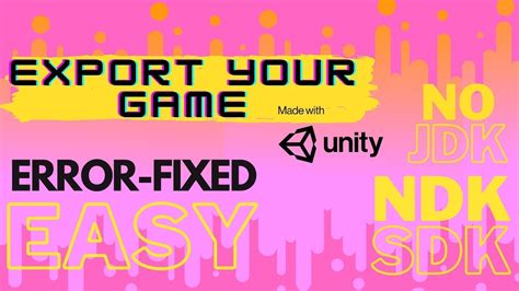 How To Export Your Game In Unity Android Pc Youtube