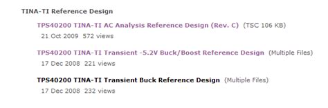 How To Use TINA TI Files From The Product Folder Simulation Hardware System Design Tools