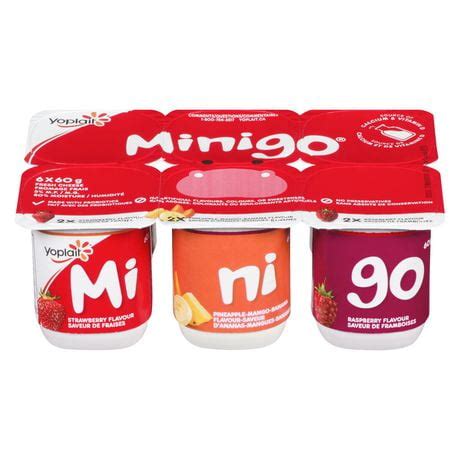 Minigo By Yoplait Strawberrypineapple Mango Bananaraspberry Yogurt