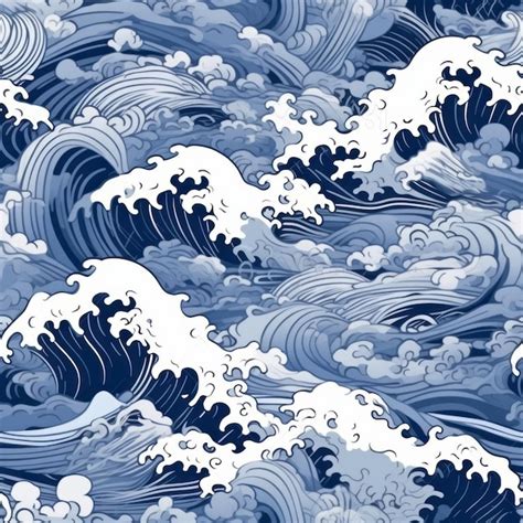 Premium Photo Sea Waves Pattern