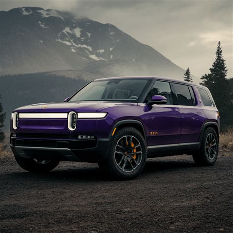 Rivian Introduces New Borealis Purple Color And Explores Unique Inte