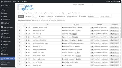 Woocommerce Auto Bulk Edit Product Prices In A Spreadsheet Wp Sheet Editor