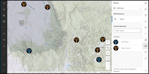 map a point using coordinates in arcgis online