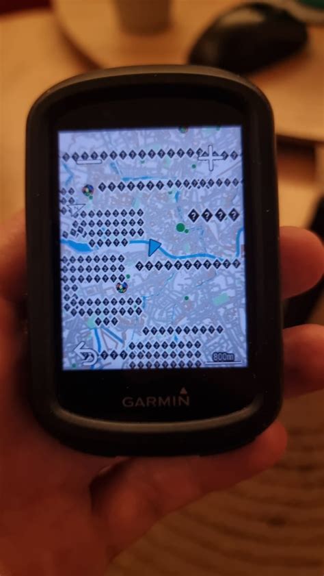 My Garmin Edge 830 Showing Question Marks Instead Of The Name Of