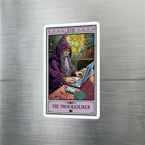 Programmer Stickers The Programmer Tarot Card Sticker 3 X 4 Vinyl