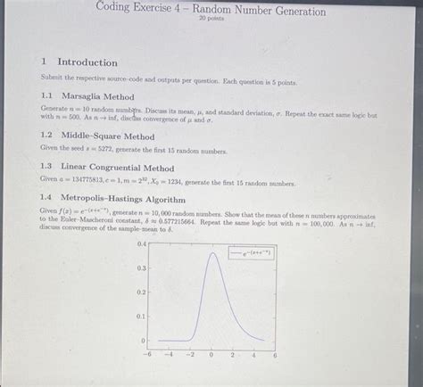 Solved Coding Exercise Random Number Generation Chegg