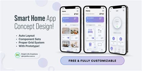 Smart Home App Concept Design Prototype Free Fully Customizable