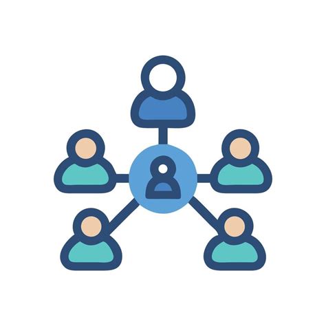 Network Hierarchy Team Structure And Organization Chart Illustration 65317450 Vector Art At Vecteezy