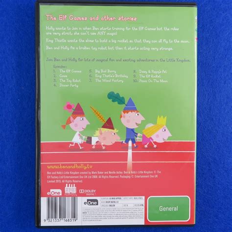 Ben And Hollys Little Kingdom The Elf Games Dvd Region 4 Fast
